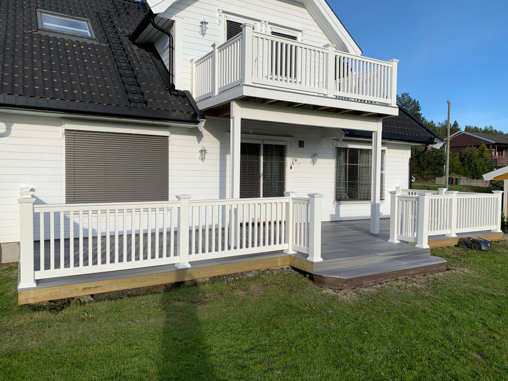 Prima - Vedlikeholdsfri PVC rekkverk til terrasse